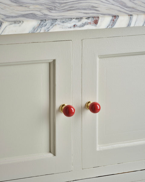 Coloured Knob, Brick – MATILDA GOAD & CO.