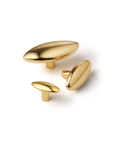 Polished Brass Oval Knob – MG&Co.