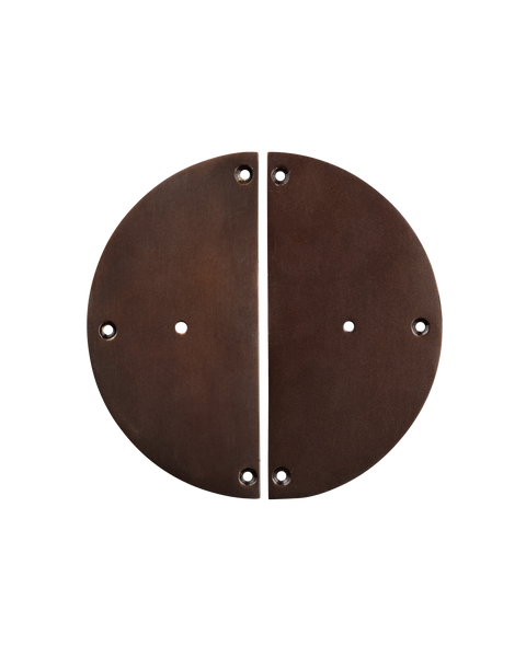 Pair of Circle Backplates, Blackened Bronze – MG&Co.