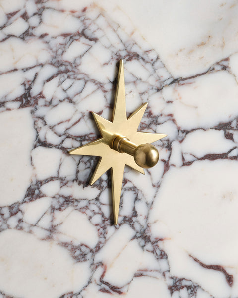 Star Hook, Brass – MG&Co.