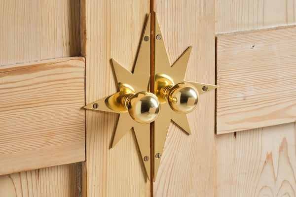 Pair of Star Backplates, Brushed Nickel – MG&Co.