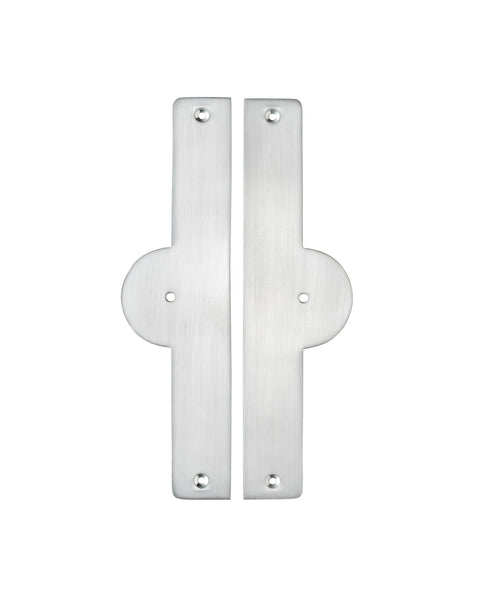 Pair of Arch Backplates, Brushed Nickel – MG&Co.