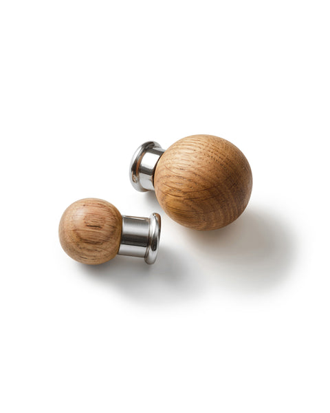 Natural Oak Knob, Nickel – MG&Co.