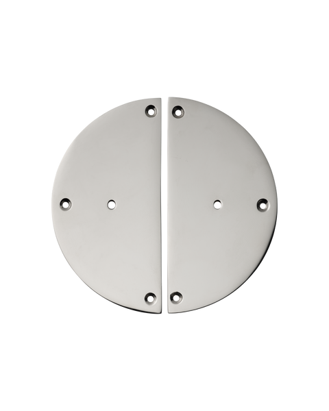 Pair of Circle Backplates, Polished Nickel – MG&Co.