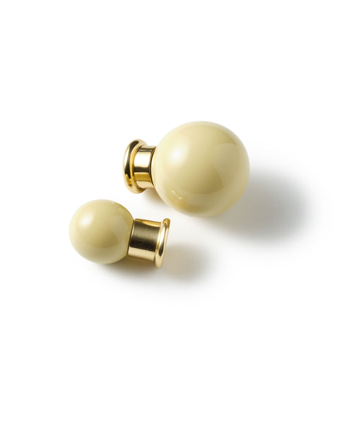 Coloured Knob, Sand, Brass – MG&Co.