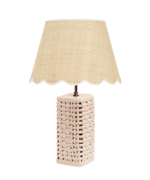 Woven Ceramic Lamp, Pink – MATILDA GOAD & CO.